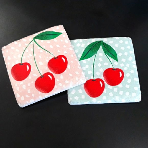 GANZ | Accents | Cherry Coasters New | Poshmark